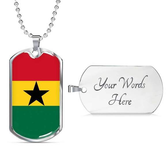 Express Your Love Gifts | Jewelry | Ghana Flag Necklace Ghana Flag ...